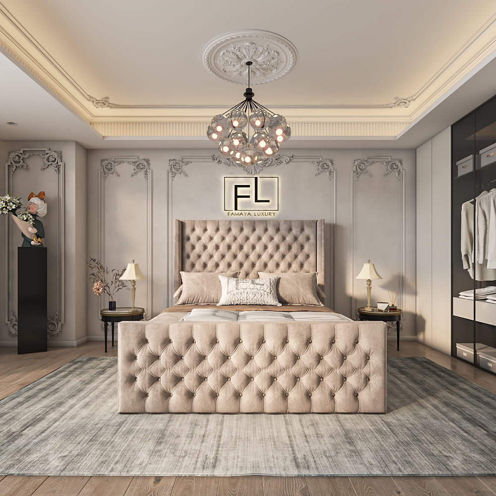 The Heritage High Foot Bed Frame – Classic Luxury Design